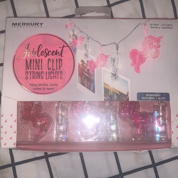 Merkury | Other | Iridescent Mini Clip String Lights | Poshmark